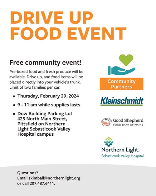 Drive Up Food Event free for community February 29 - Northern Light ...