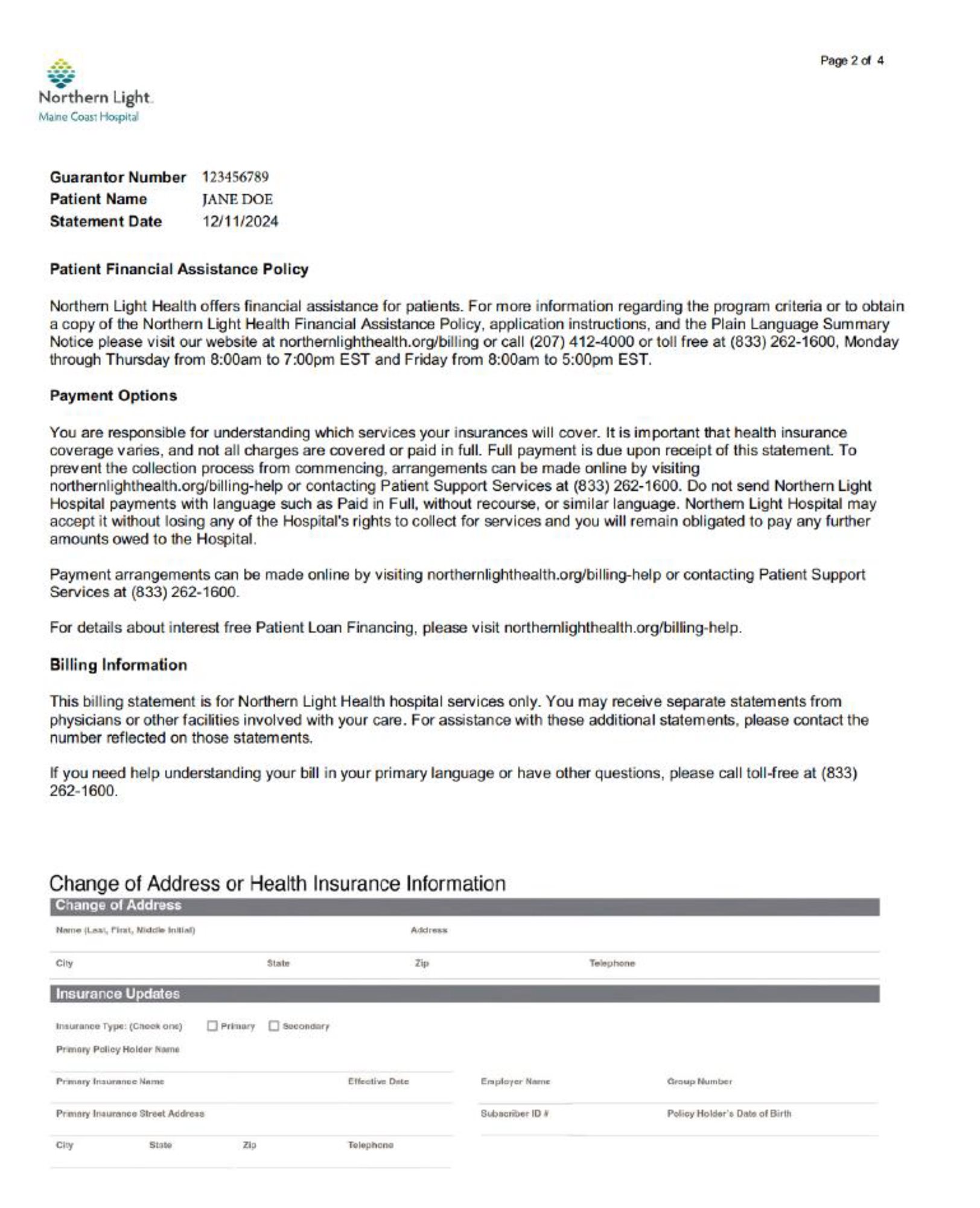 FlyWire Patient Billing (2) - Northern Light Health