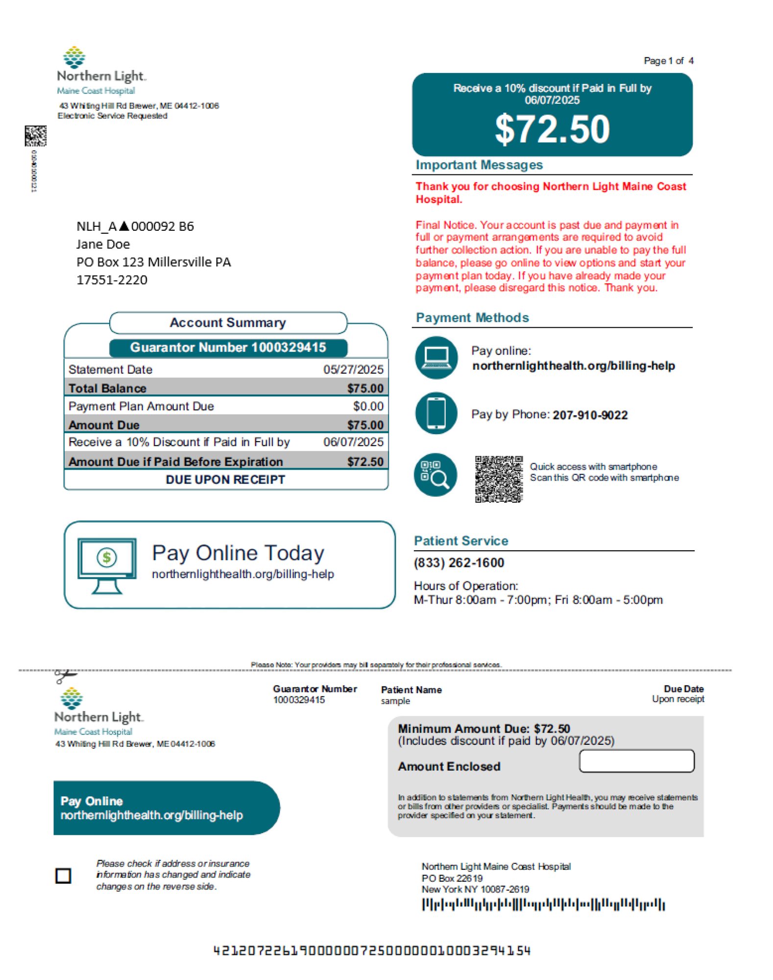 FlyWire Patient Billing (1) - Northern Light Health