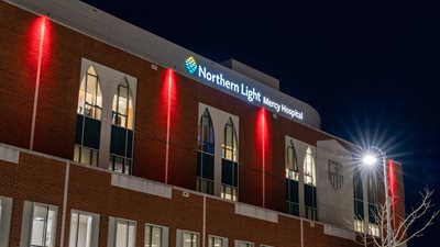 Northern Light Health glows red for American Heart Month - Northern ...