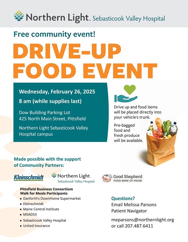 Free Drive-Up Food Event February 26 at Sebasticook Valley Hospital ...