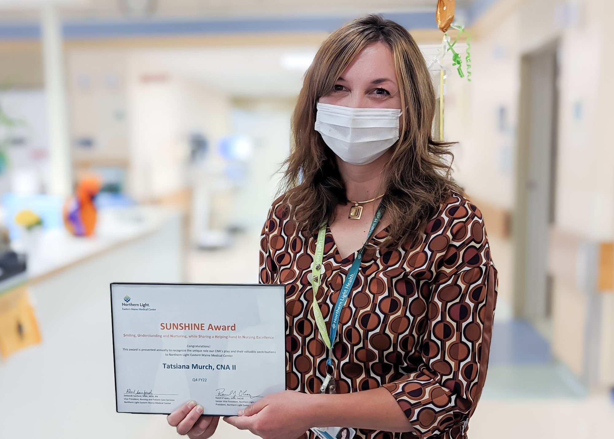 The SUNSHINE Award Recipients - Northern Light Health