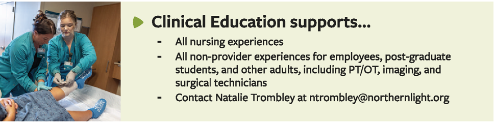 Clinical Education Observations - Northern Light Health